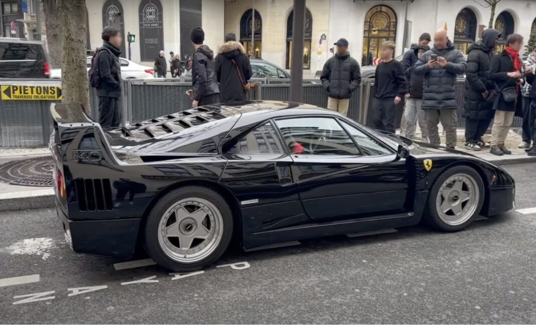 A black Ferrari F40 sparks chaos in Paris: 'It's like spotting a ...